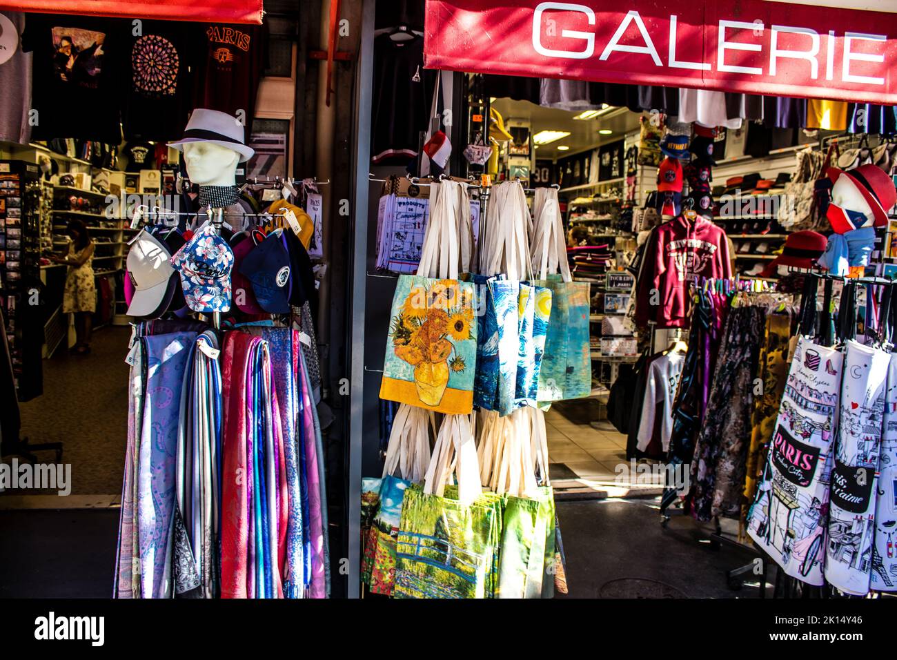 Paris, France - September 14, 2022 Decorative objects and various gift ...