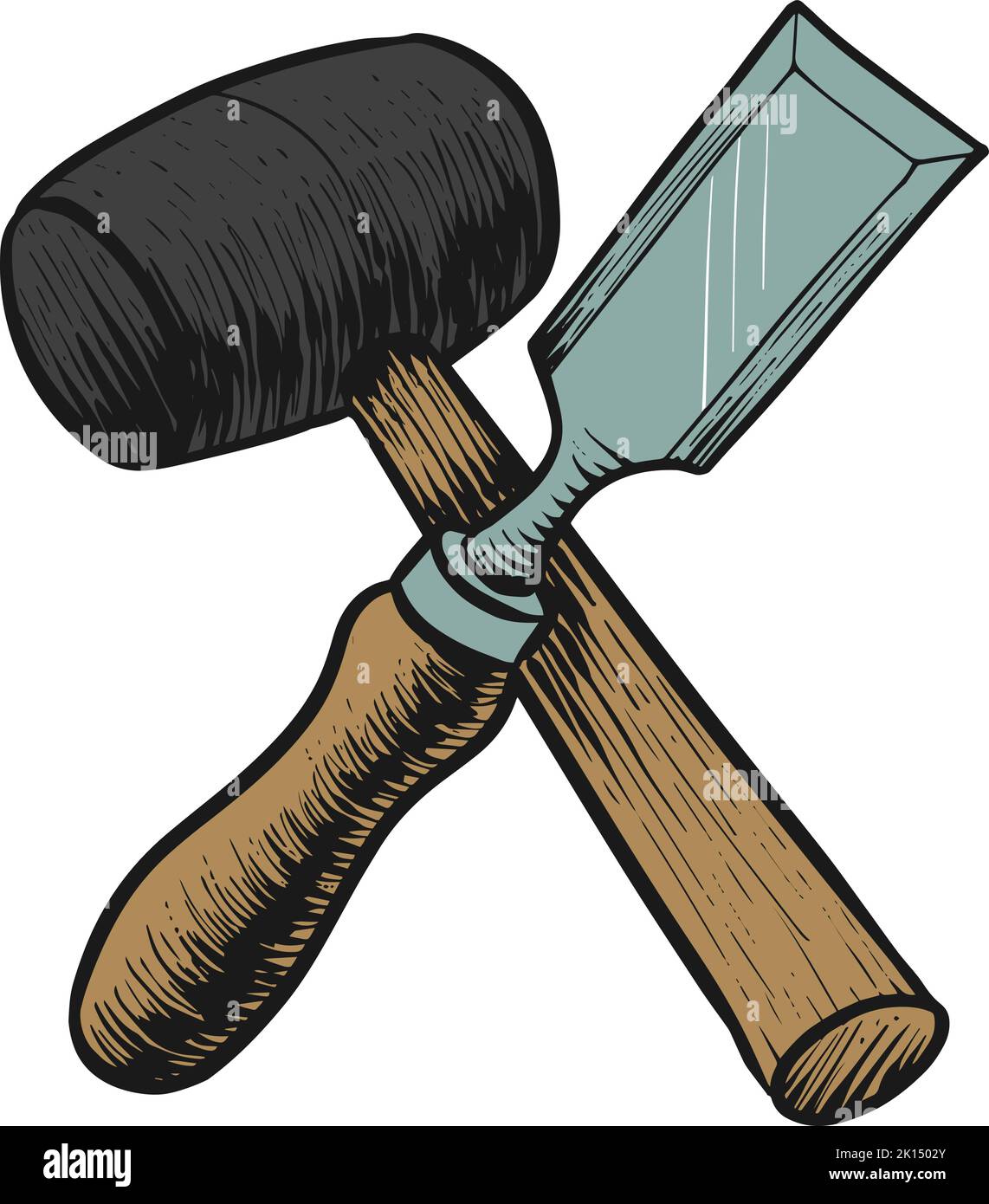Wooden Mallet Drawing