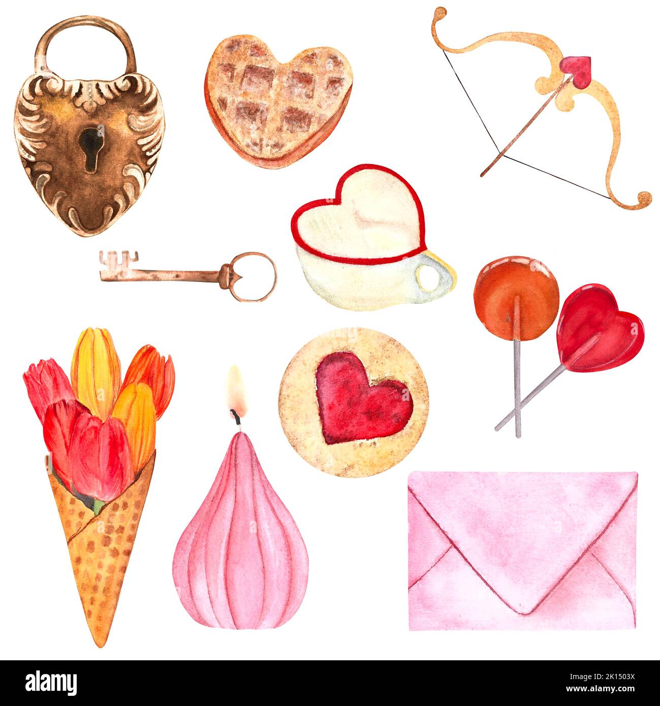 Shortbread lollipops Cut Out Stock Images & Pictures - Alamy