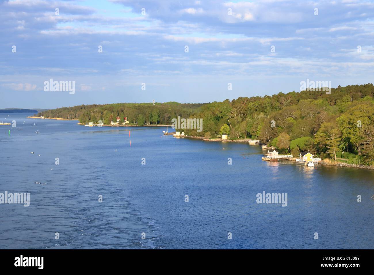 the Beautiful scenery of natural environment of Turku archipelago ...
