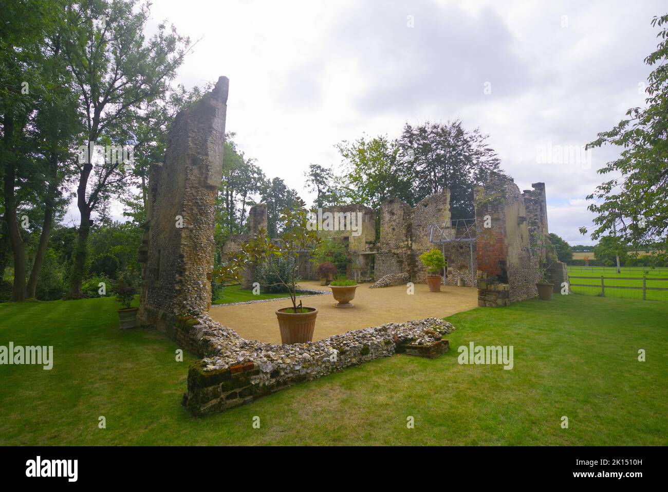 Recently restored and made safe, a 13th Century Manor House ruins in ...