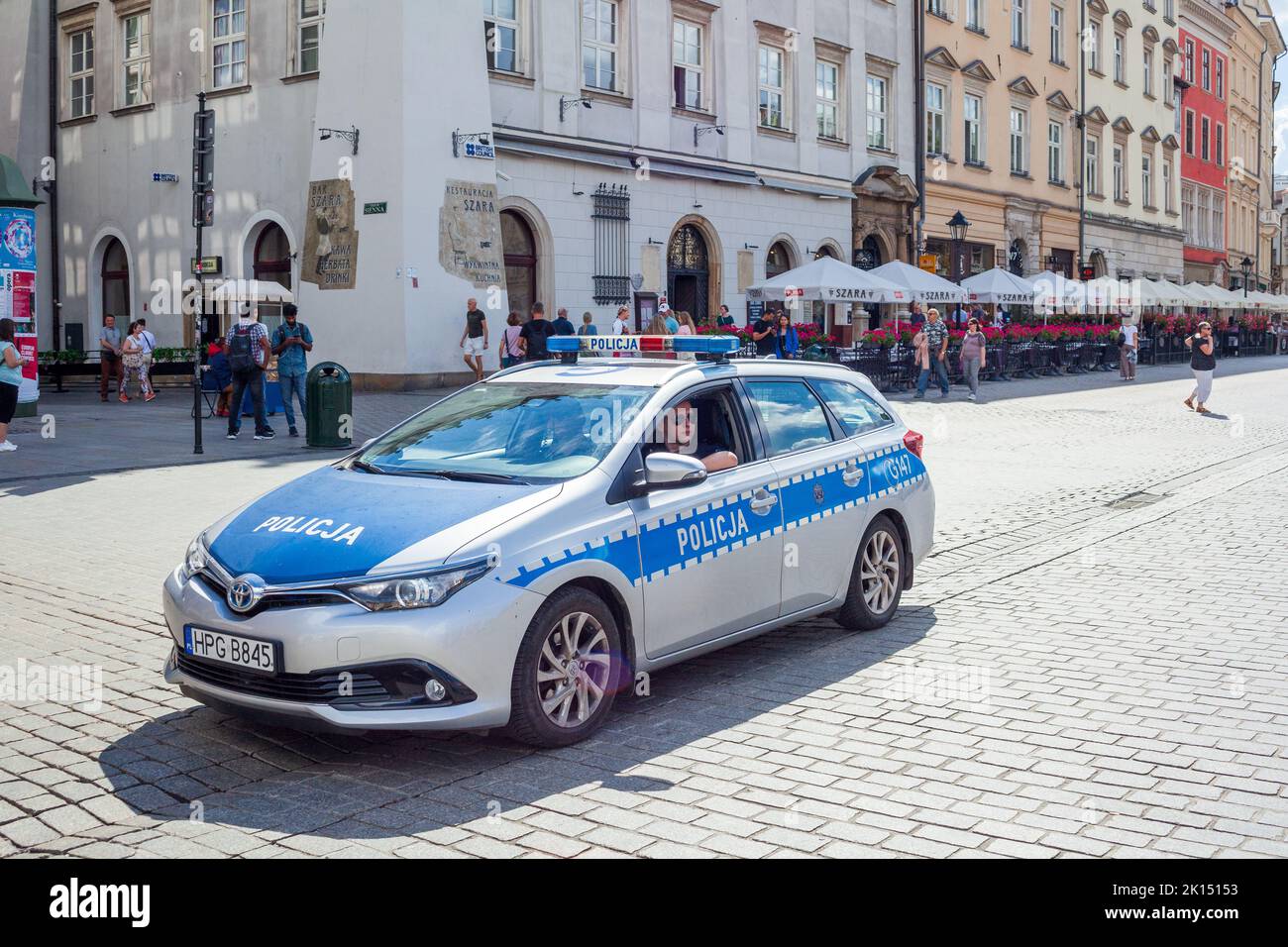Polish police car hi-res stock photography and images - Alamy