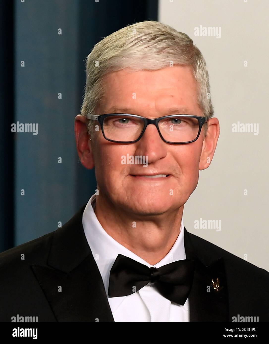 Tim Cook attends the 2022 Vanity Fair Oscar Party hosted by Radhika ...