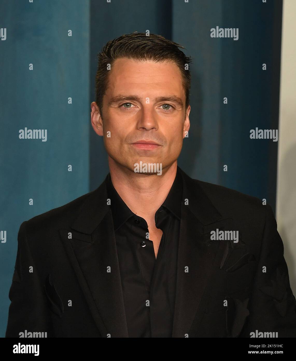 Sebastian Stan attends the 2022 Vanity Fair Oscar Party hosted by ...