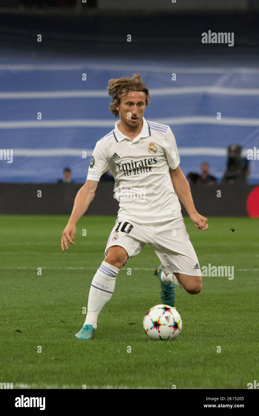 Luka Modric.during the match played between Real Madrid and RB Leipzig ...