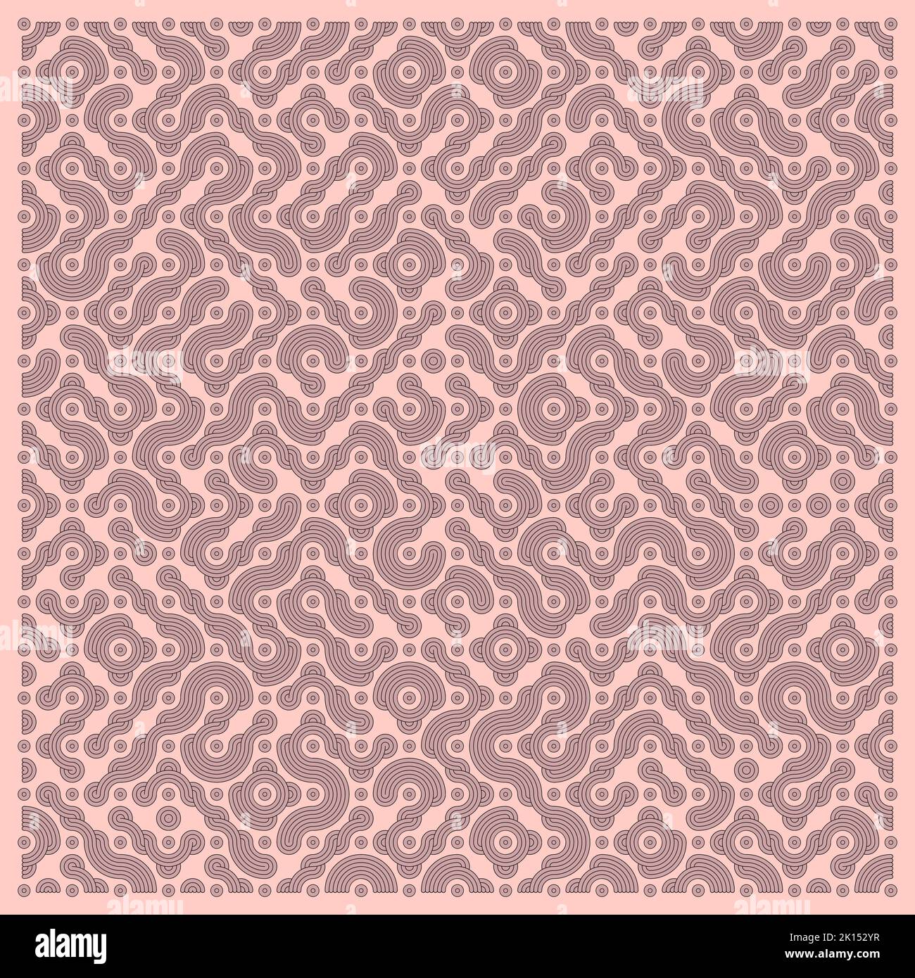Random color rounded truchet tiling illustration Stock Vector Image ...