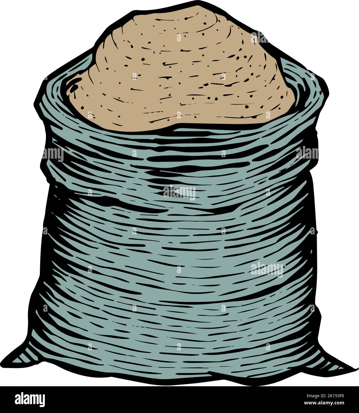 Color sack of grain icon Stock Vector Image & Art - Alamy