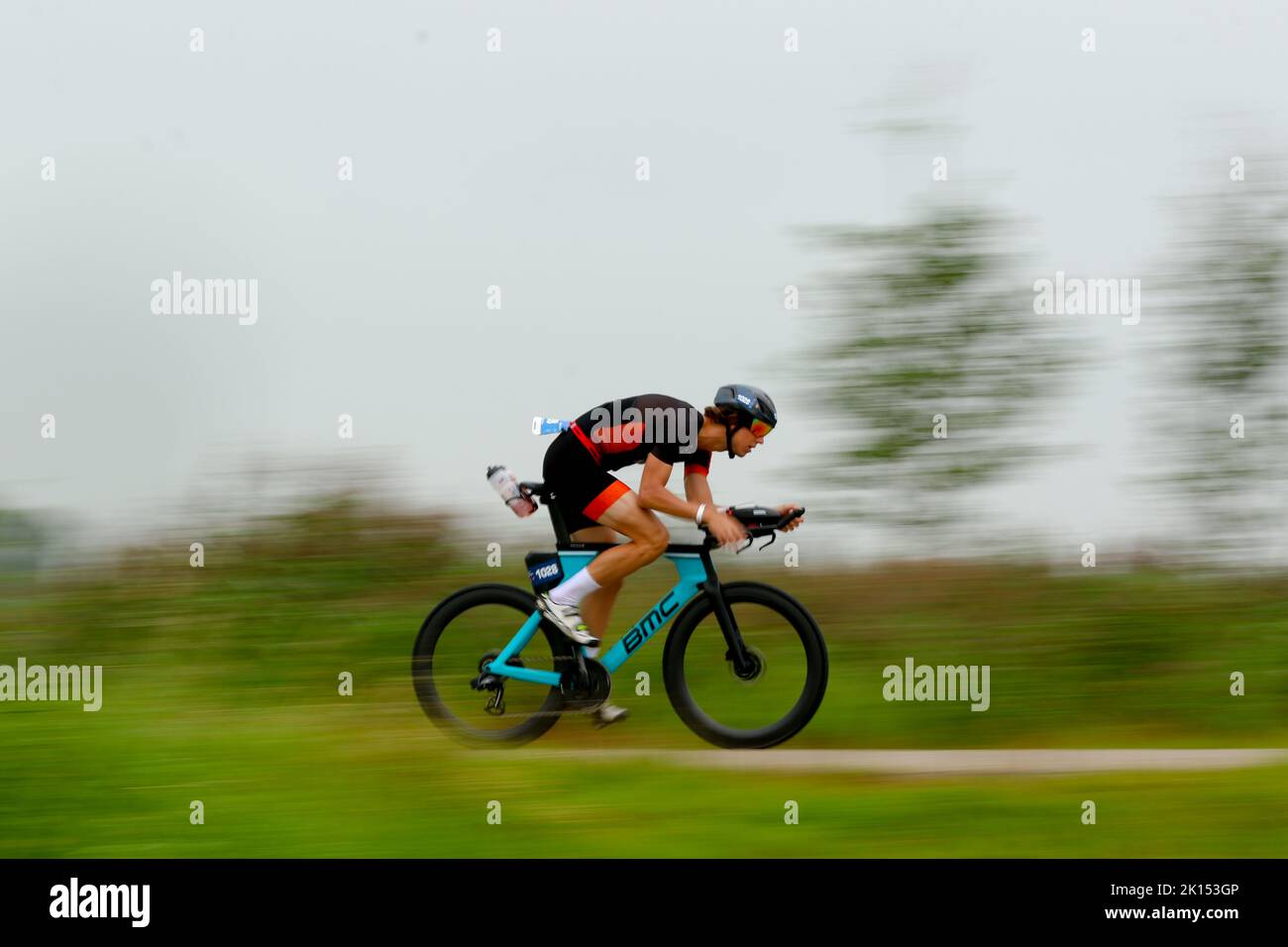Triathlete riding triathlon bike hi-res stock photography and images - Alamy