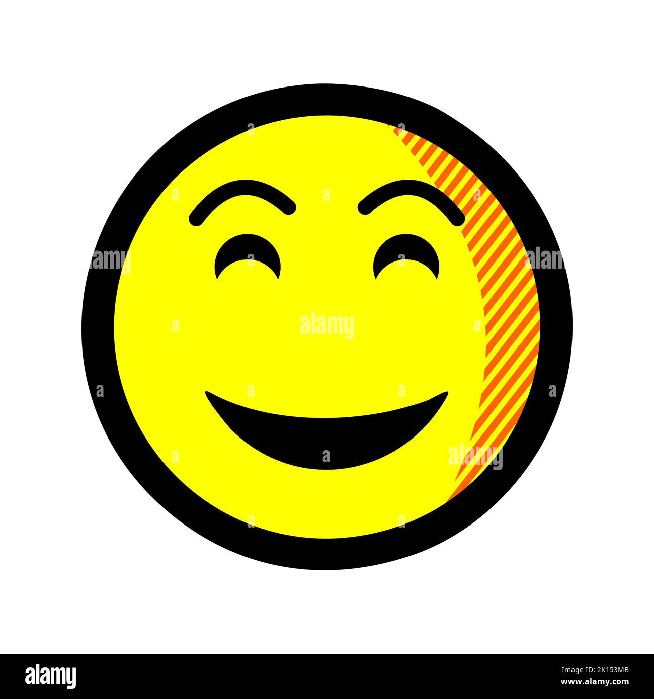 Happy Smile icon isolated on white background. Happy Smile Face icon in ...