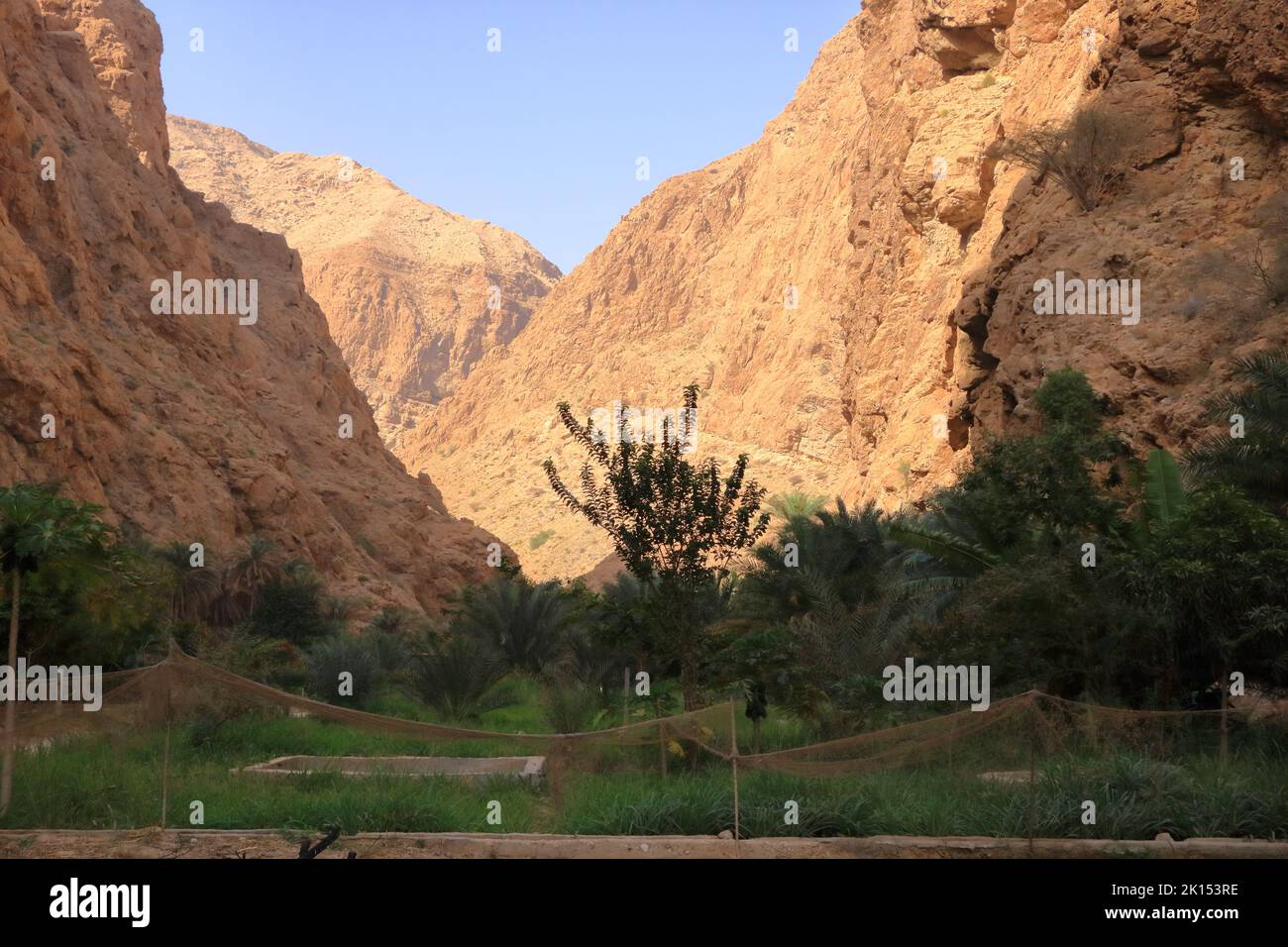 Wadi Shab, Tiwi, Oman: beautiful scenic canyon near Muscat Stock Photo ...