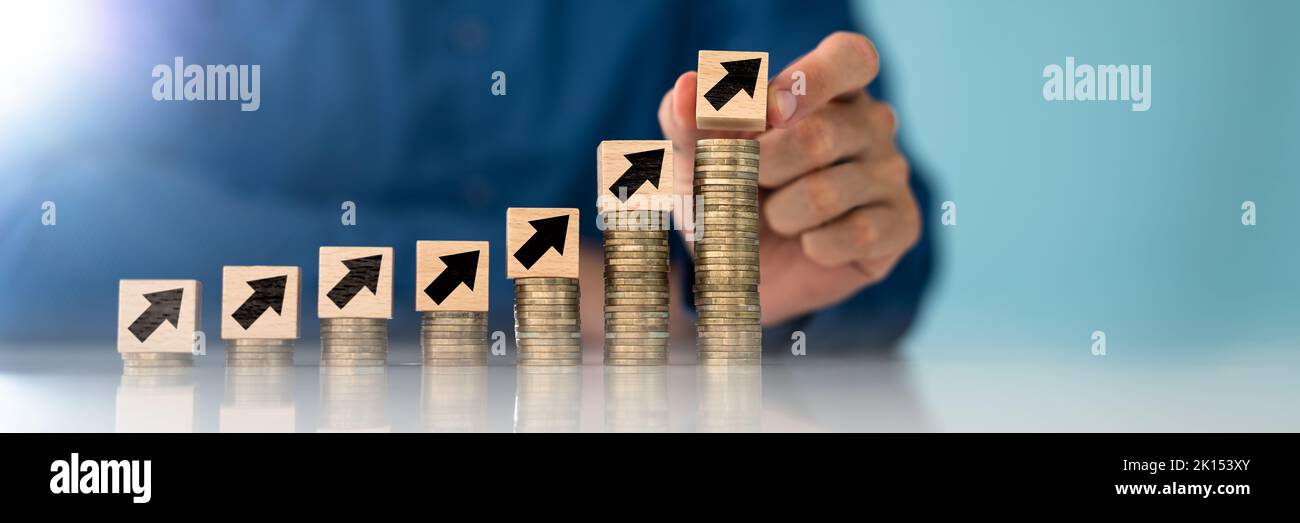 Salary Increase, Insurance Cost And Capital Rise Stock Photo - Alamy