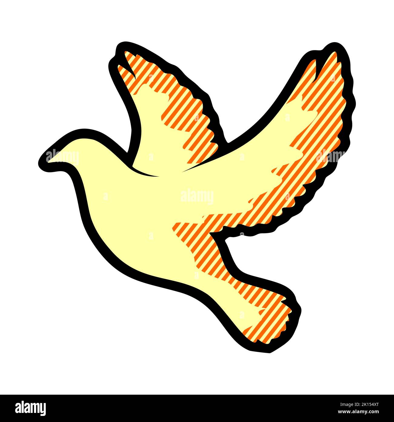 Dove of peace simple icon. Flying dove of peace icon art. Peace concept ...