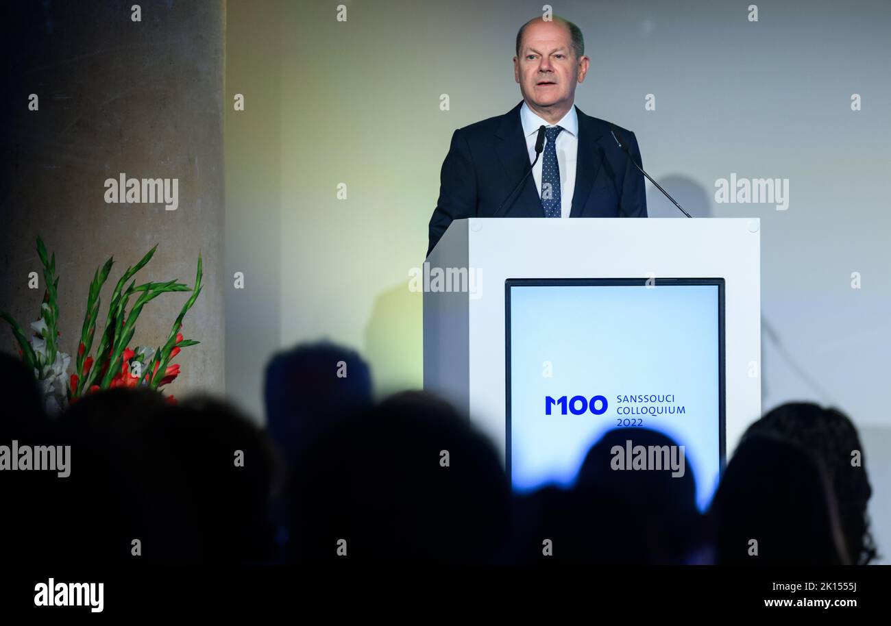 Potsdam, Germany. 15th Sep, 2022. German Chancellor Olaf Scholz (SPD ...