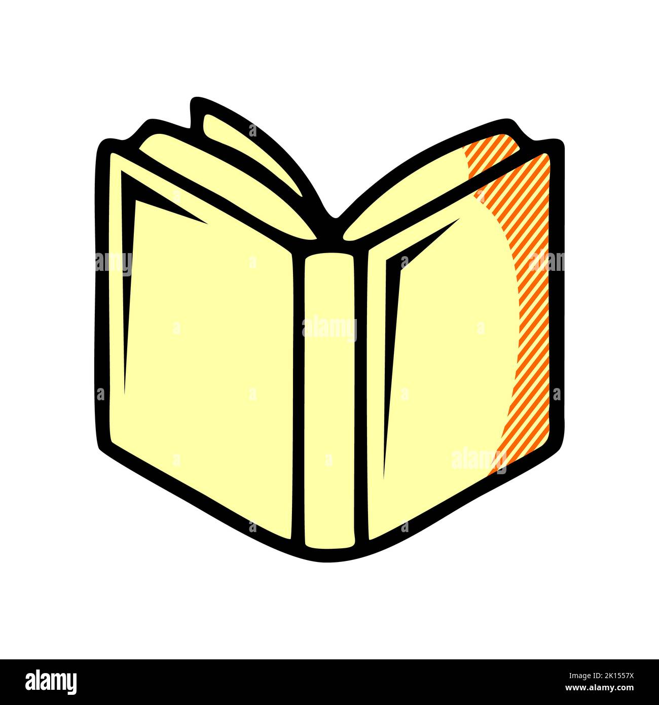 open book icon isolated on white background from books and literature ...