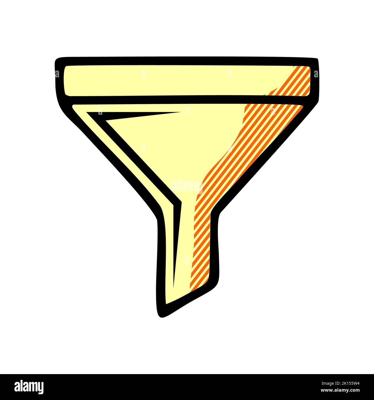 filter icon isolated on white background from essentials collection ...