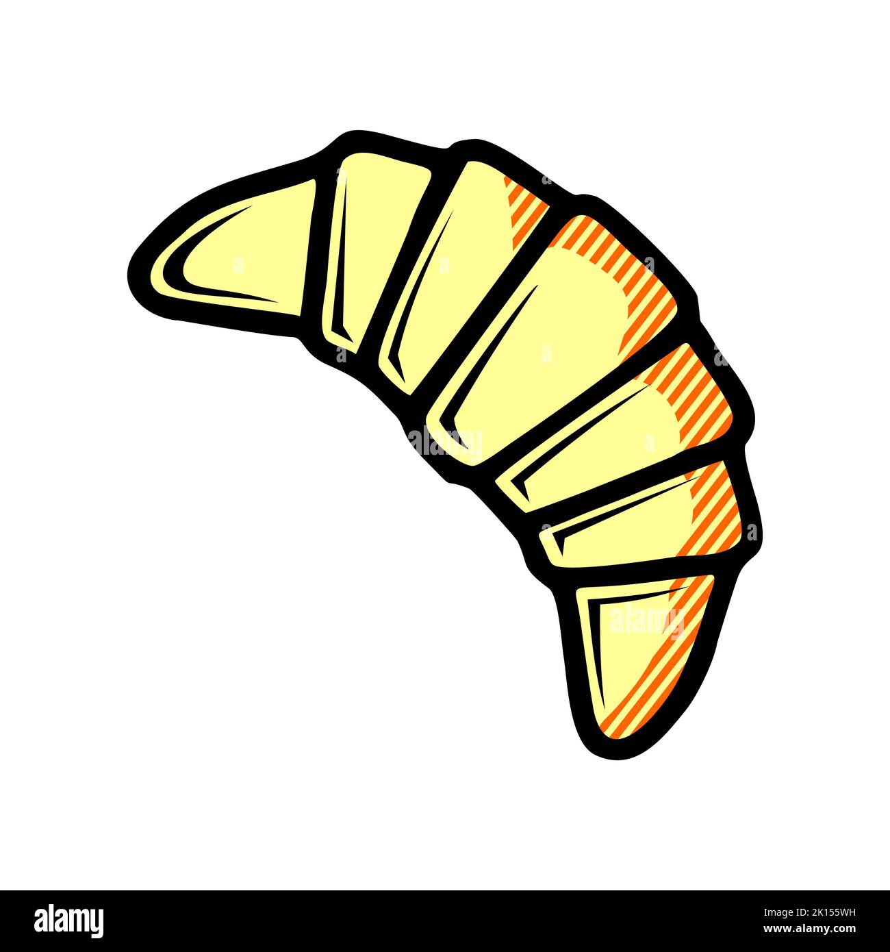 croissant icon isolated on white background from breakfast collection ...