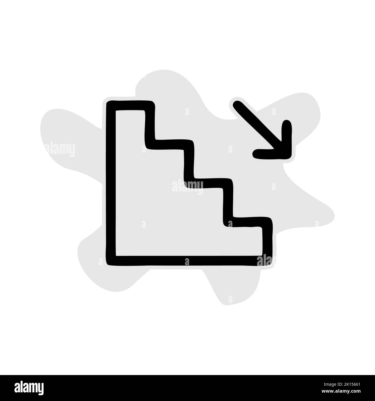 stairs icon isolated on white background from sign collection. stairs ...