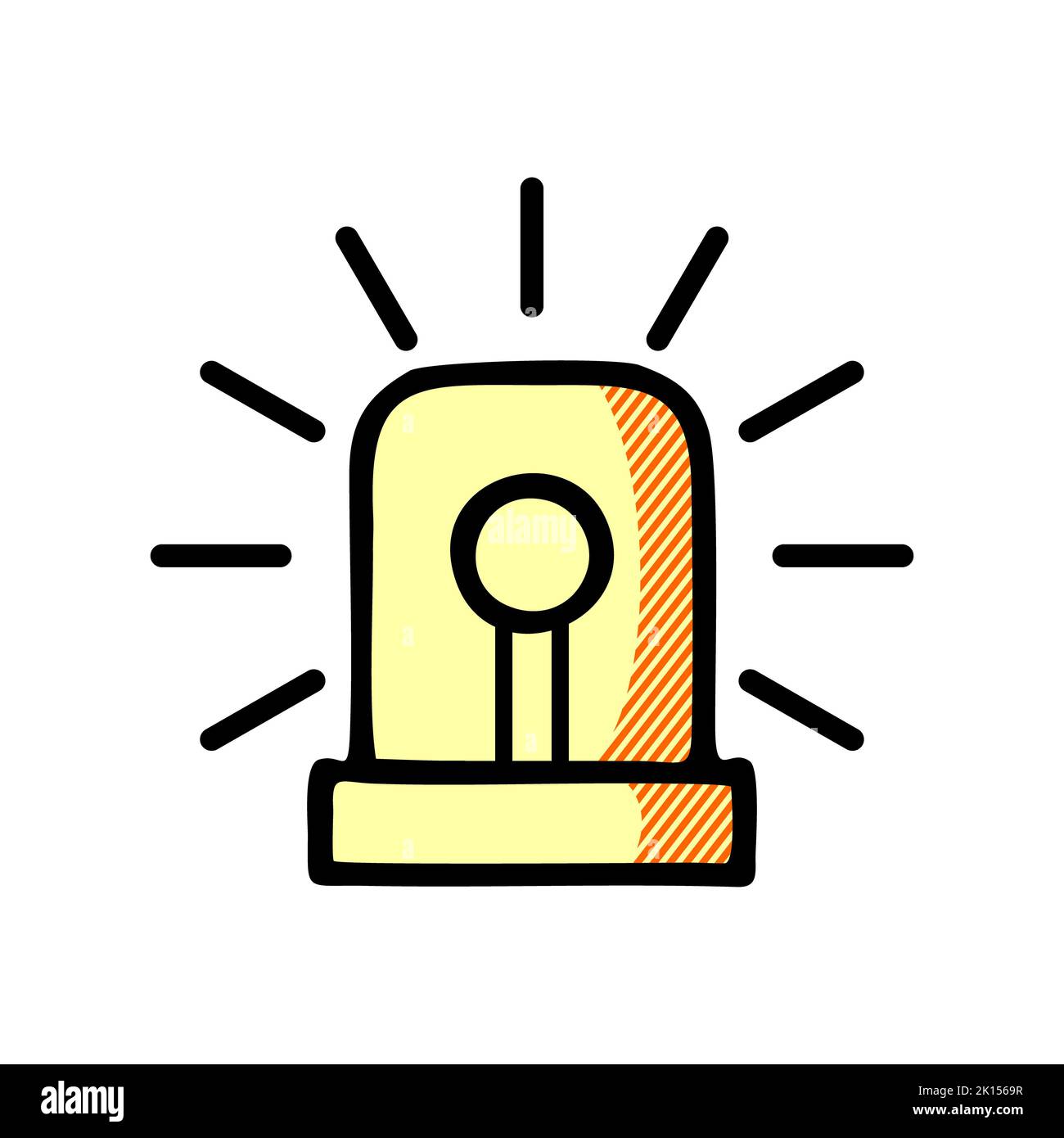 emergency icon isolated on white background from security collection ...