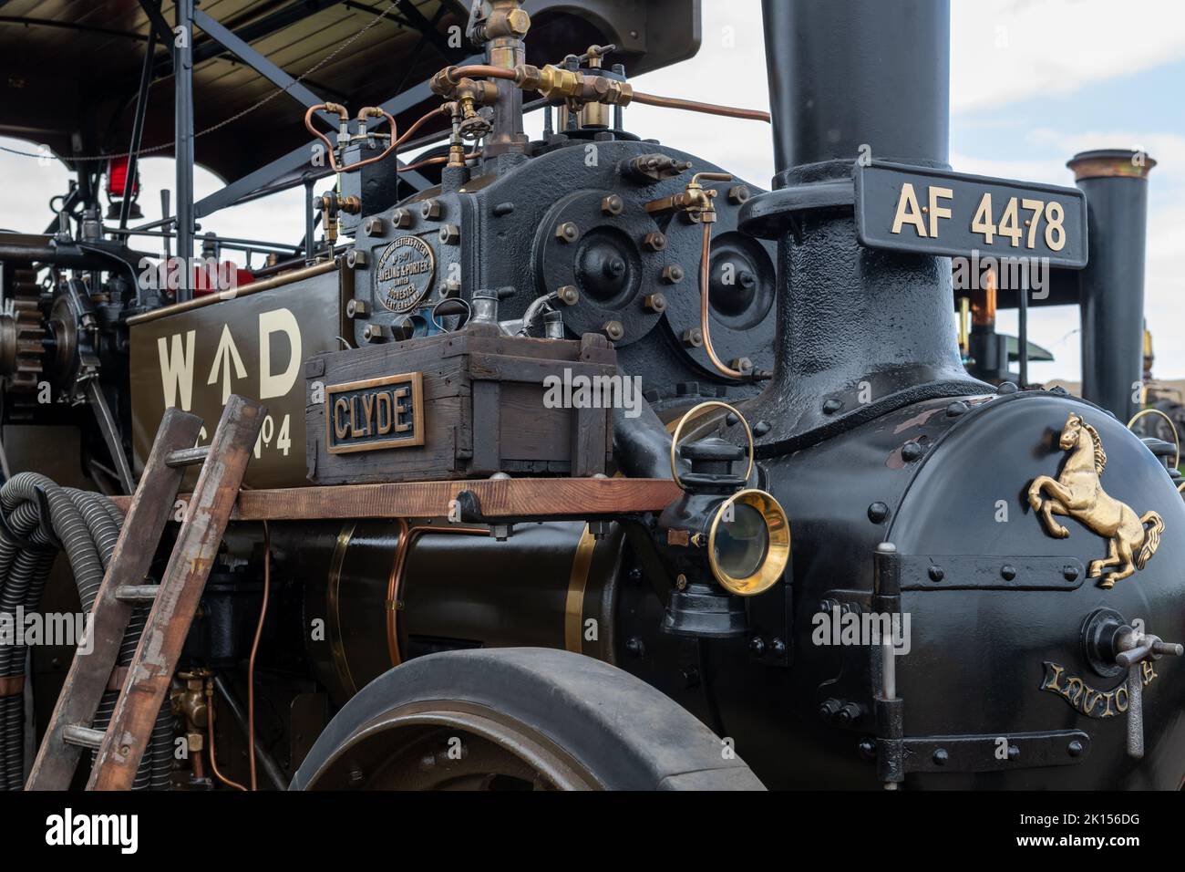West Bay.Dorset.United Kingdom.June 12th 2022.A restored Aveling and ...
