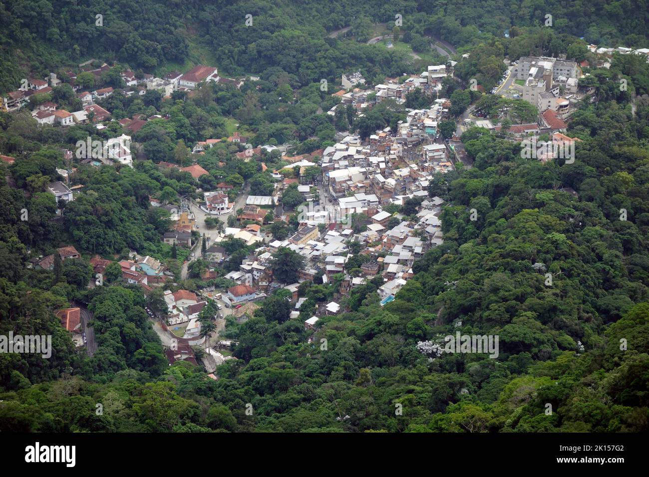 view from Corcovado mountain, Rio de Janeiro, Southeast Region, Brazil ...