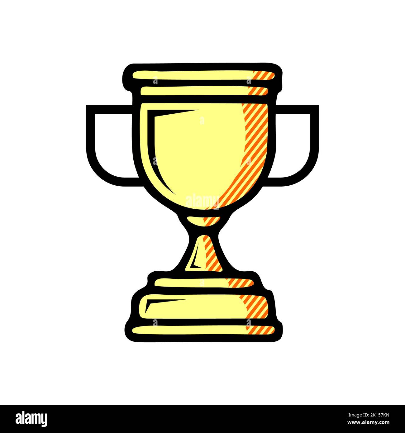 trophy icon isolated on white background from ancient greece collection ...