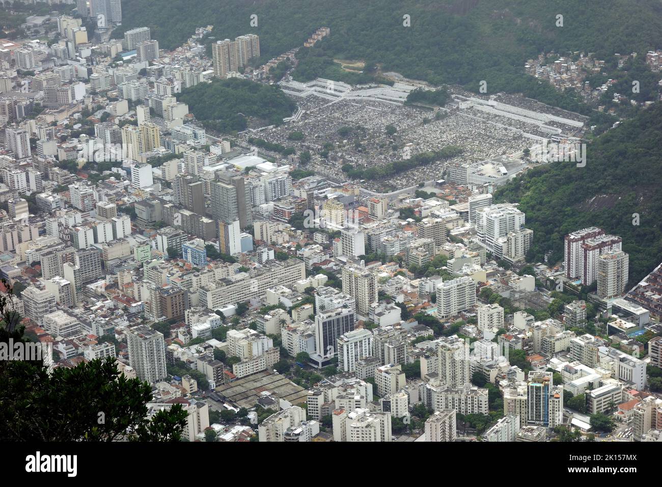 view from Corcovado mountain, Rio de Janeiro, Southeast Region, Brazil ...