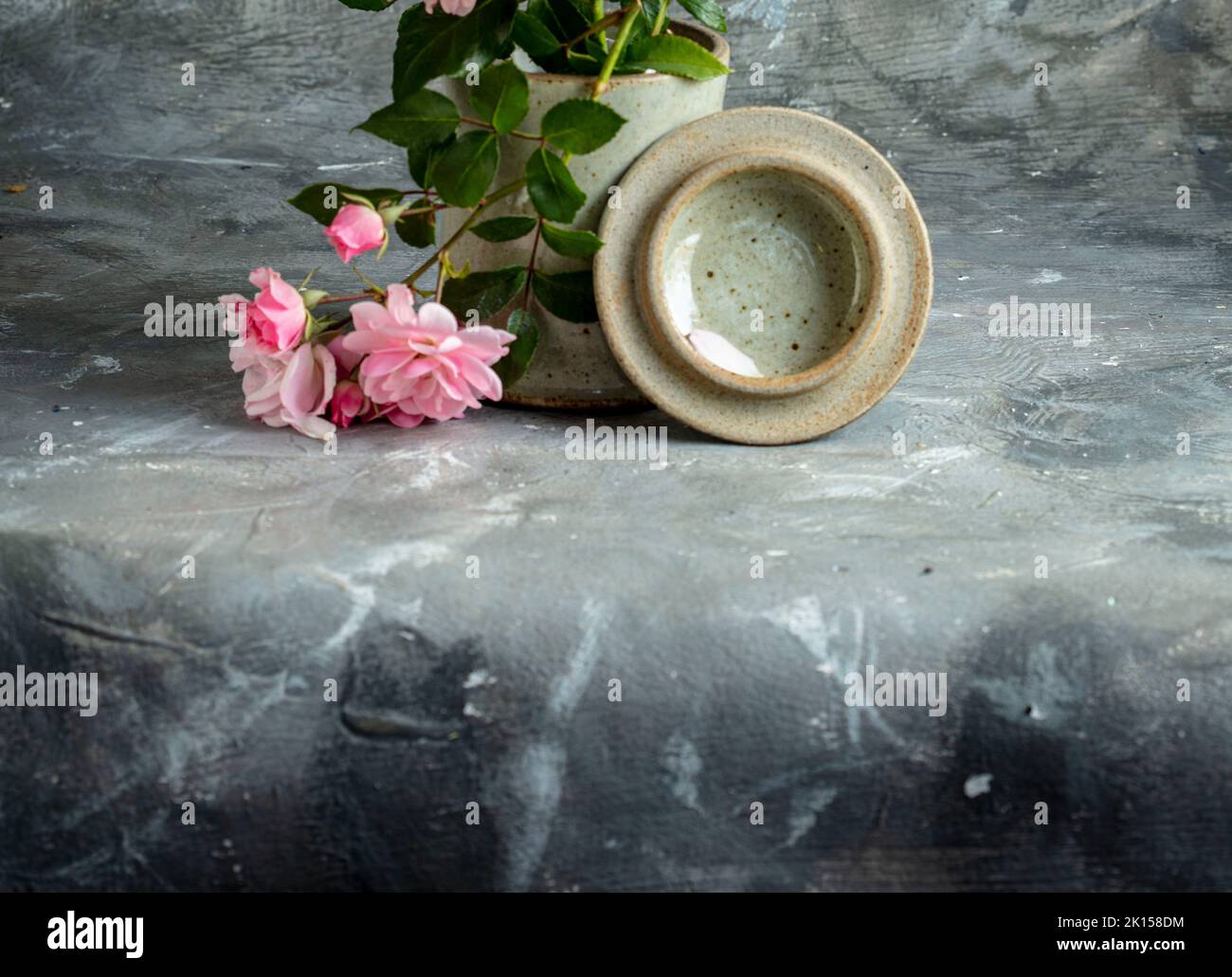 Pink roses close-up still life symbolising love and romance Stock Photo ...