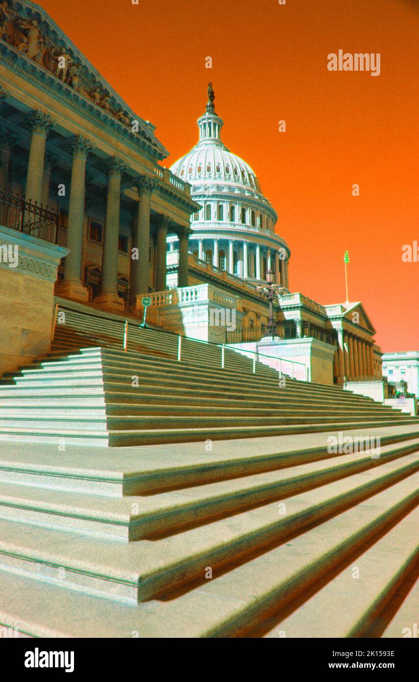 U s capitol building red sky hi-res stock photography and images - Alamy