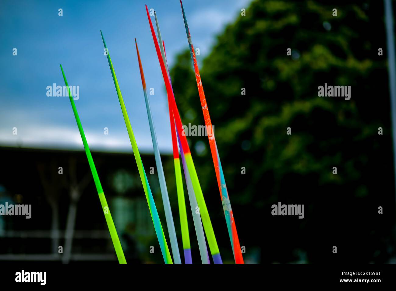 Abstract Track and Field - Javelin Stock Photo - Alamy