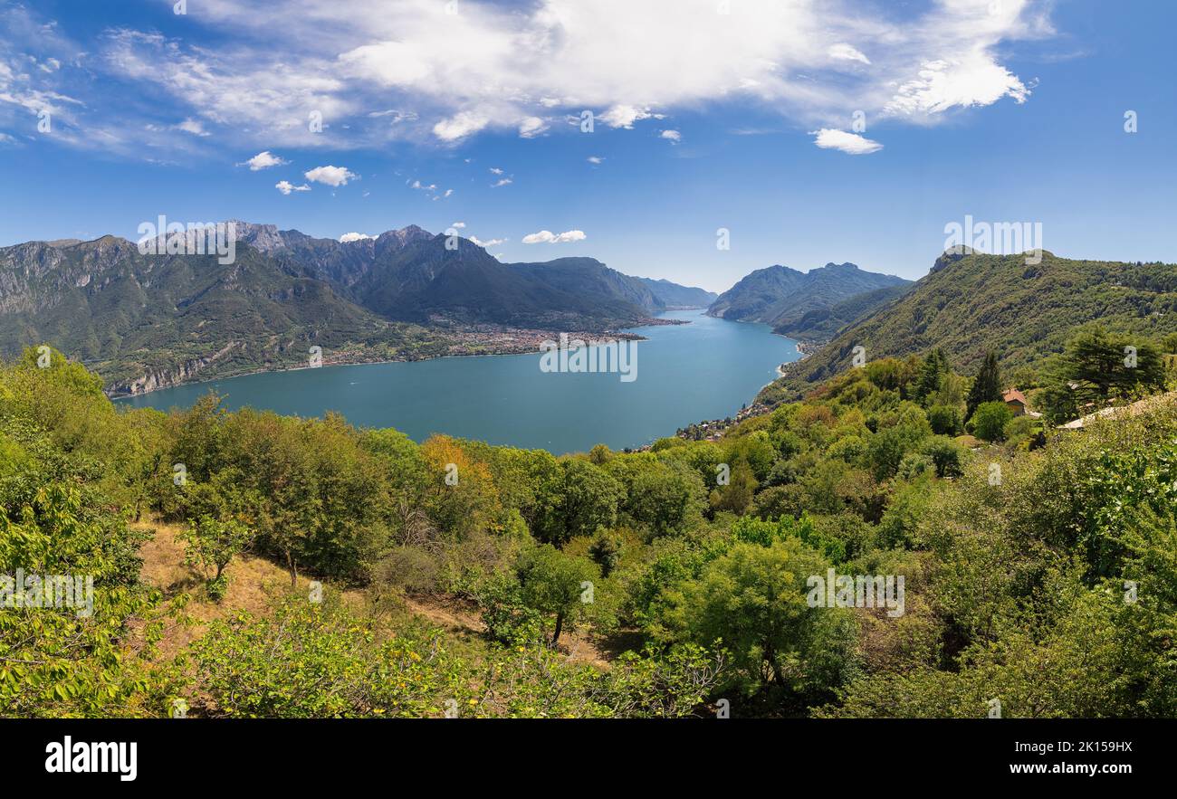 Beautiful aerial panoramic view of Bellagio from the drone - famous ...