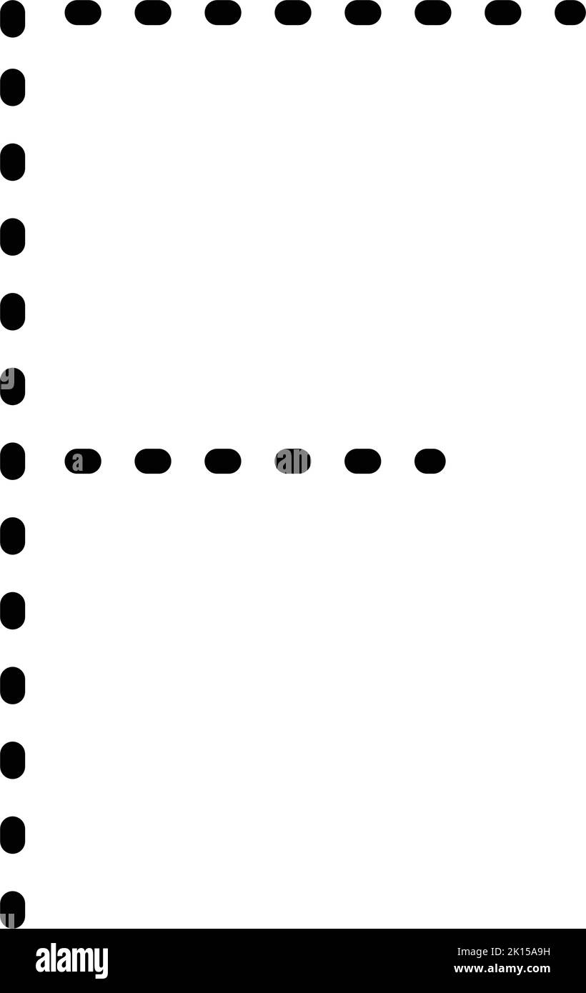 Tracing Alphabet letter F prewriting dotted line element for ...