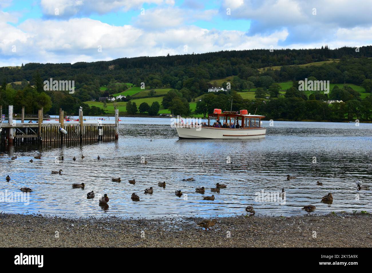 Steam Yacht Gondola Coniston Lake District Stock Photo - Alamy