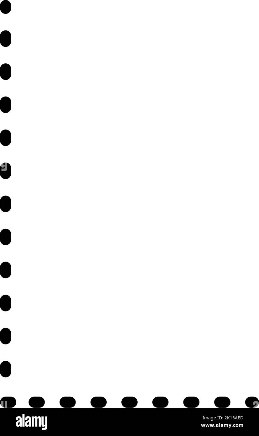 Tracing Alphabet letter L prewriting dotted line element for ...