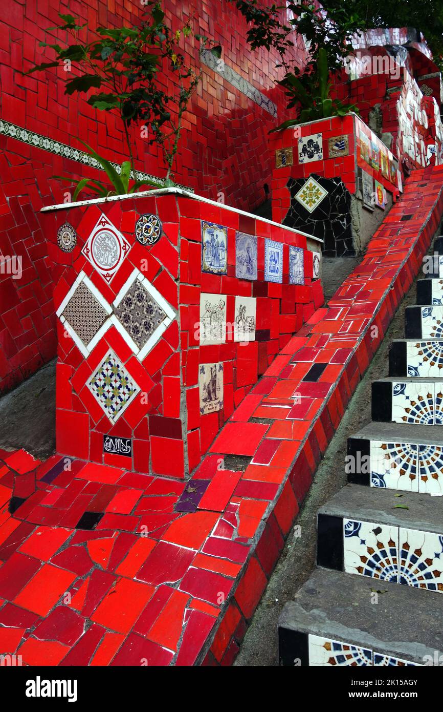 Escadaria Selarón, Selaron Steps, Rio de Janeiro, Southeast Region ...