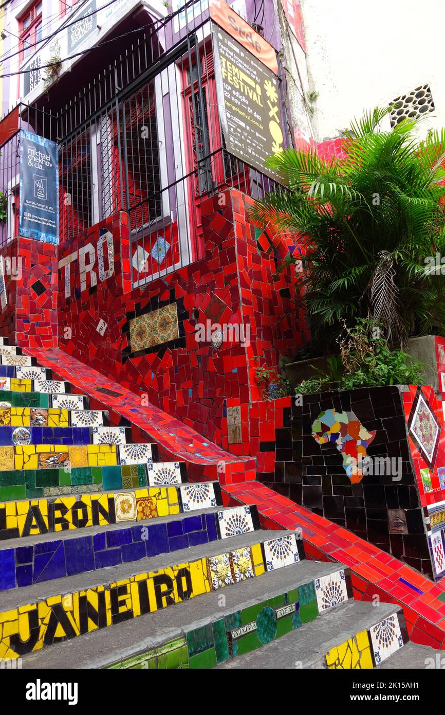 Escadaria Selarón, Selaron Steps, Rio de Janeiro, Southeast Region ...
