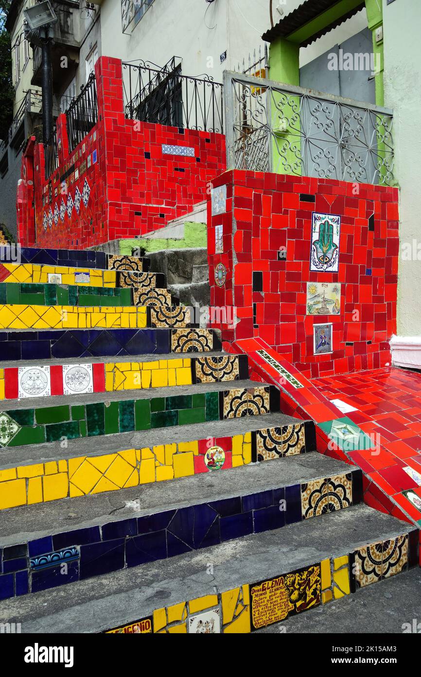 Escadaria Selarón, Selaron Steps, Rio de Janeiro, Southeast Region ...
