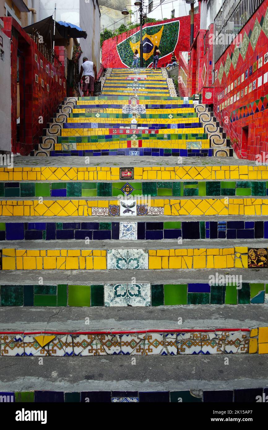 Escadaria Selarón, Selaron Steps, Rio de Janeiro, Southeast Region ...
