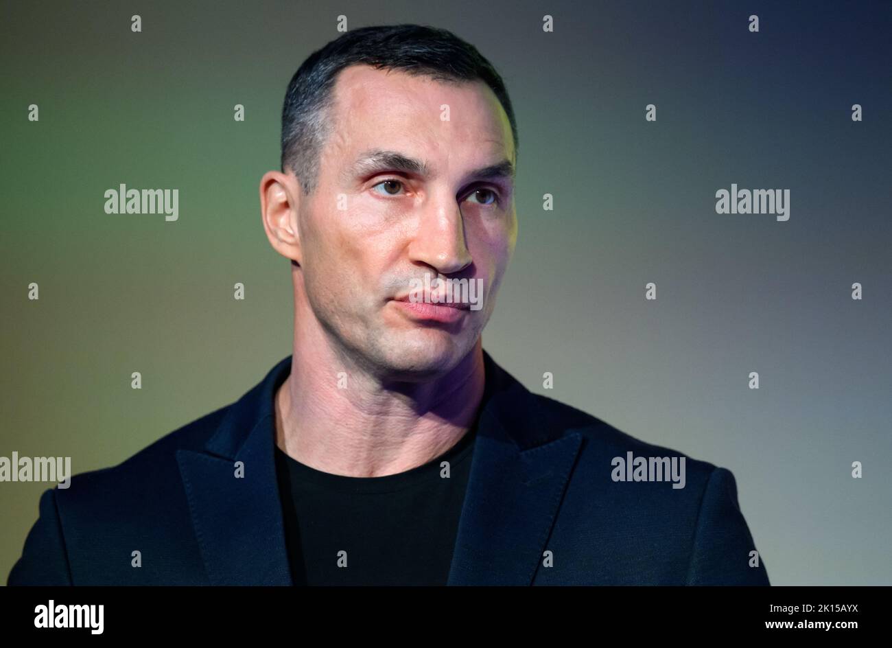 Potsdam, Germany. 15th Sep, 2022. Wladimir Klitschko speaks at the M100 ...