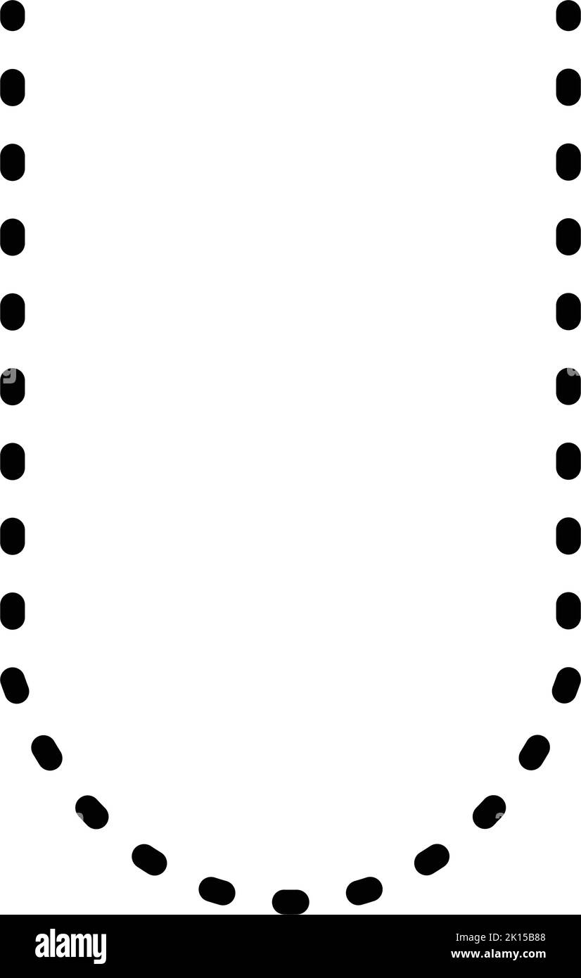 Tracing Alphabet letter U prewriting dotted line element for kindergarten, preschool and ...