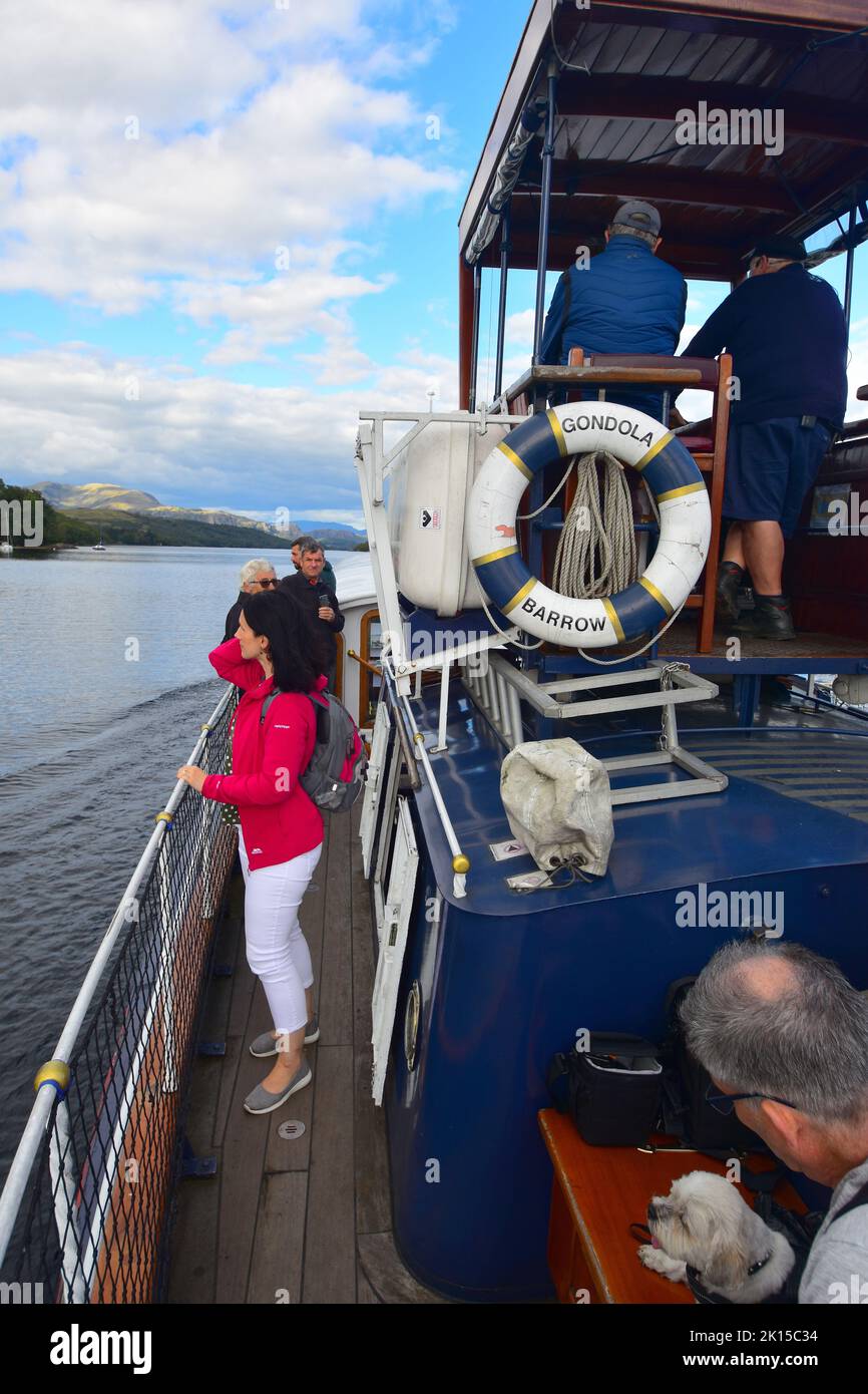 Steam Yacht Gondola Coniston Lake District Stock Photo - Alamy