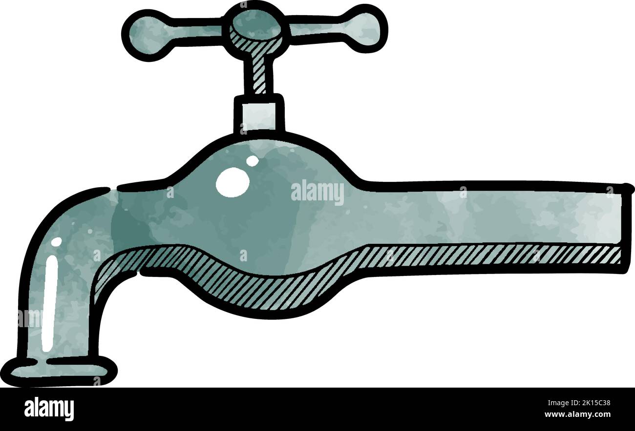 Faucet icon outline style Stock Vector Images - Alamy