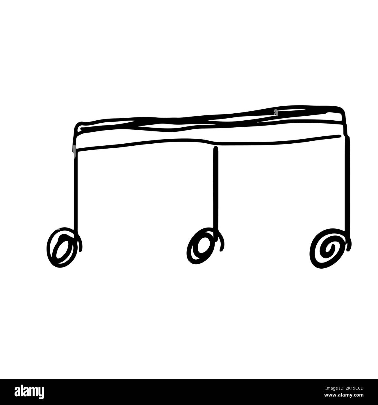 Hand drawn scribble music notes Stock Vector Images - Alamy