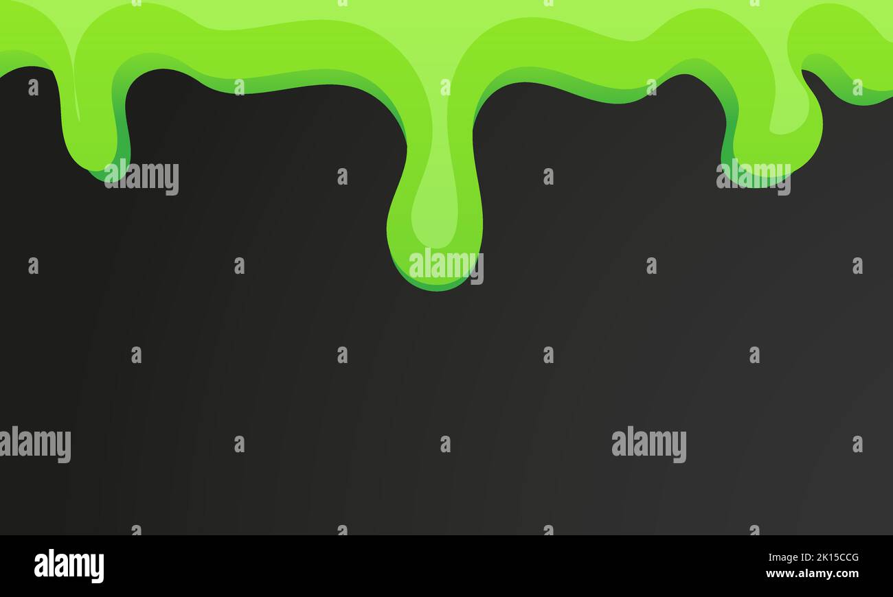 Slime Background Border Frame And Green Mucus Halloween Ooze Or Goo Poison Splash Drip And