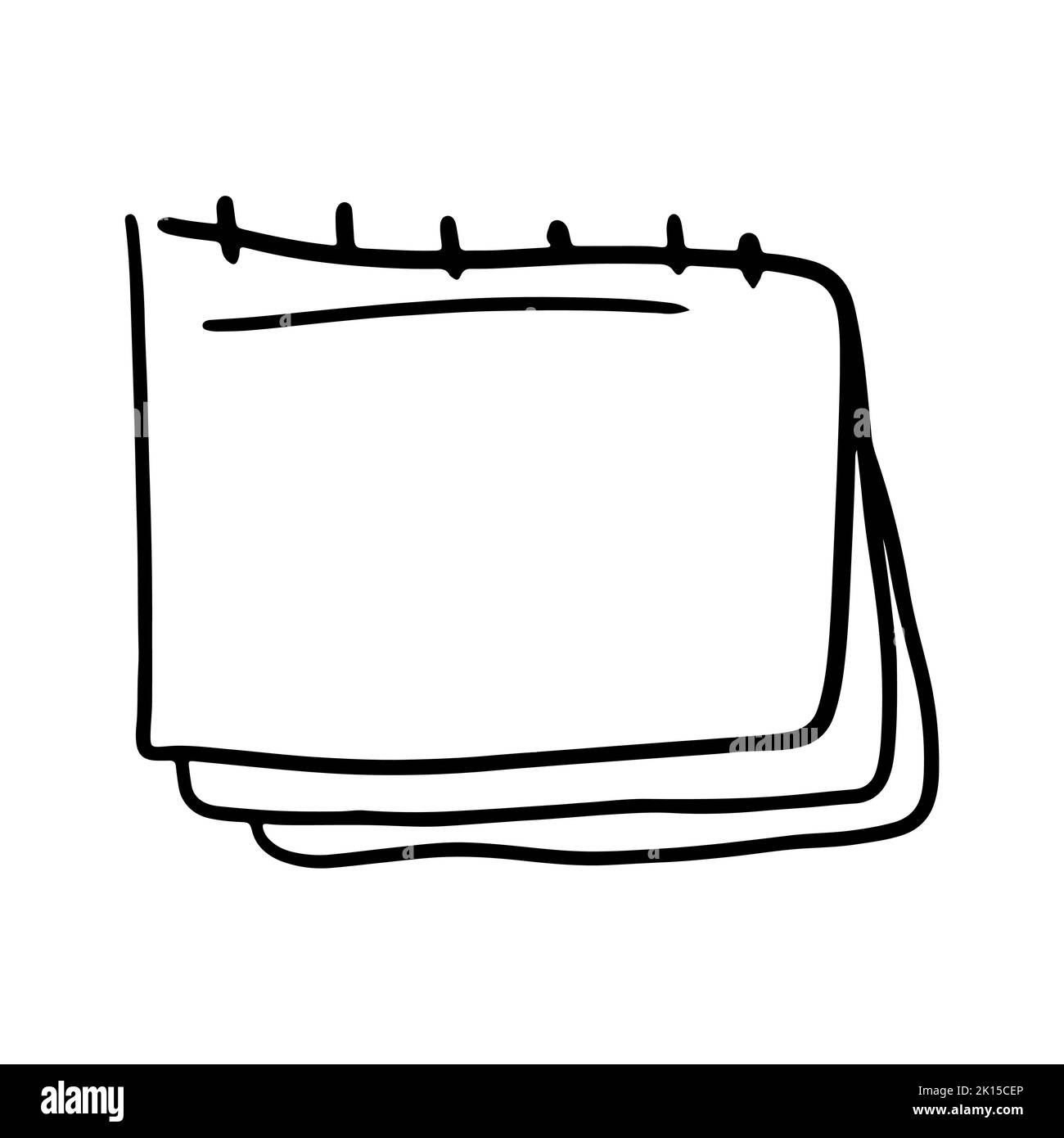 Rectangular hand drawn frame. Doodle in linear style with scribble ... Rectangular hand drawn frame. Doodle in linear style with scribble ...