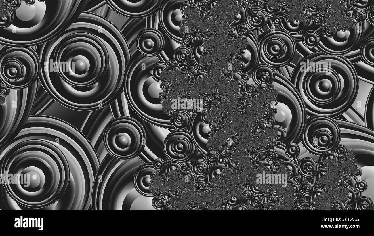 Abstract Computer generated Fractal design. A fractal is a never-ending ...