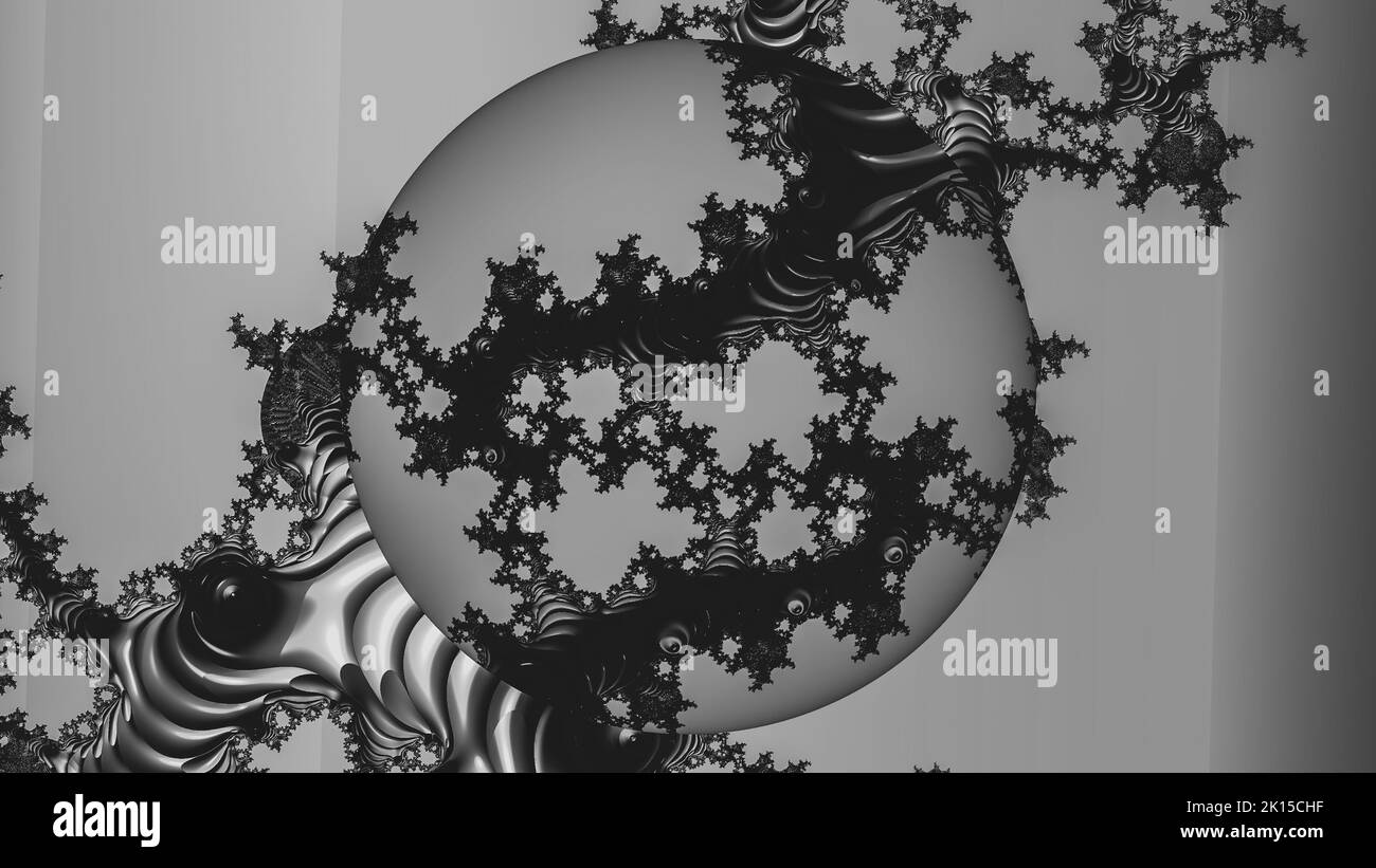 Abstract Computer generated Fractal design. A fractal is a never-ending ...