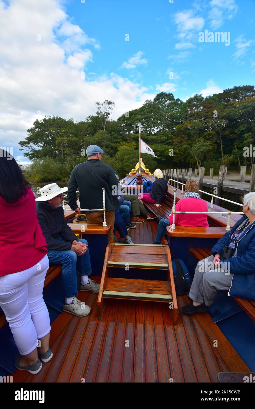 Steam Yacht Gondola Coniston Lake District Stock Photo - Alamy