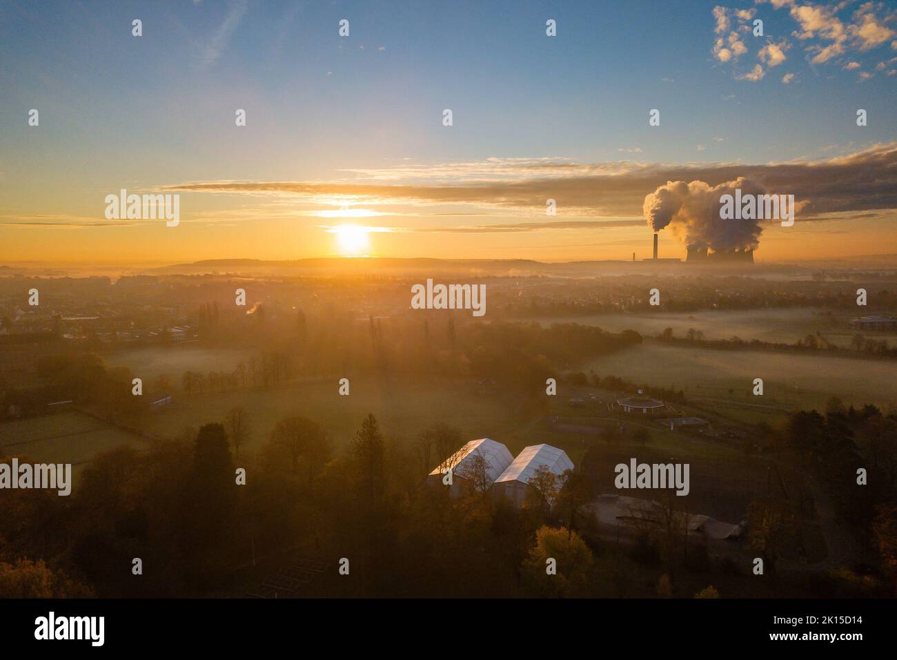Drone Landscape of the East Midlands, England Stock Photo - Alamy