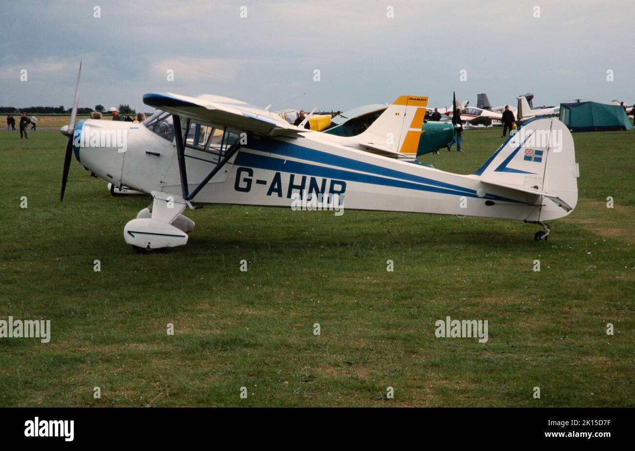 A photograph of a Taylorcraft BC12D aircraft, registered in the UK as G ...