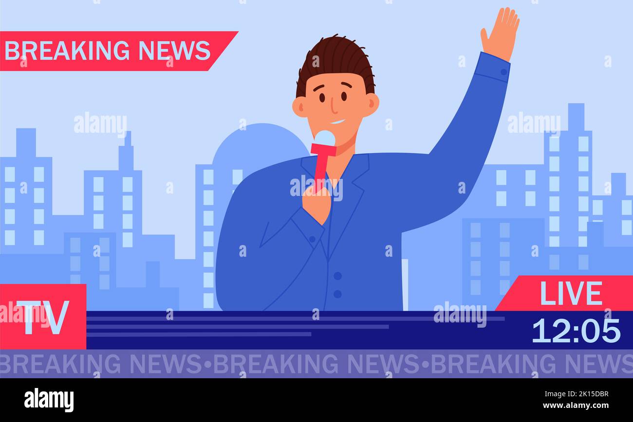 Tv interviews studio Stock Vector Images - Alamy